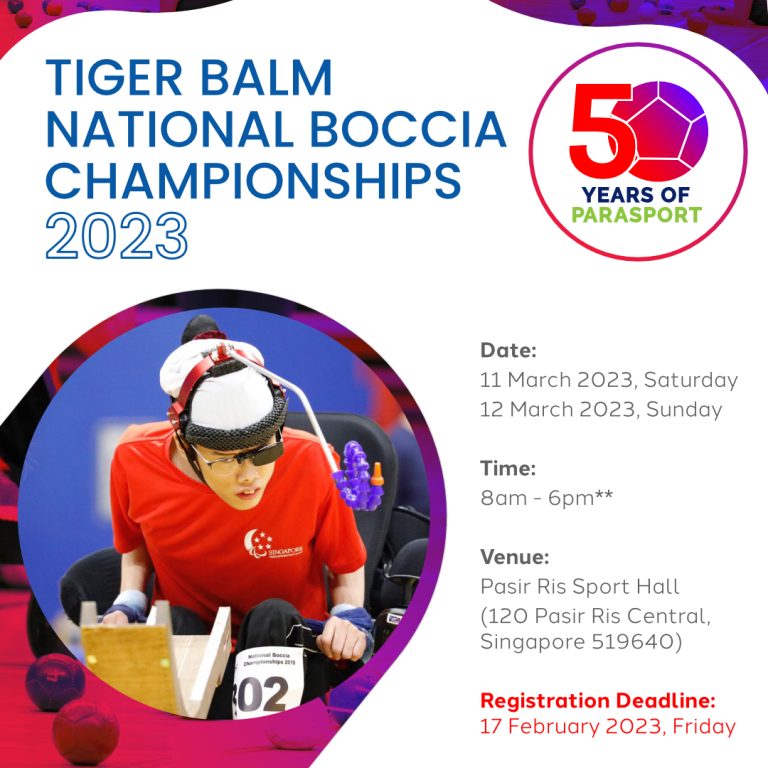 Tiger Balm National Boccia Championships 2023 – SDSC